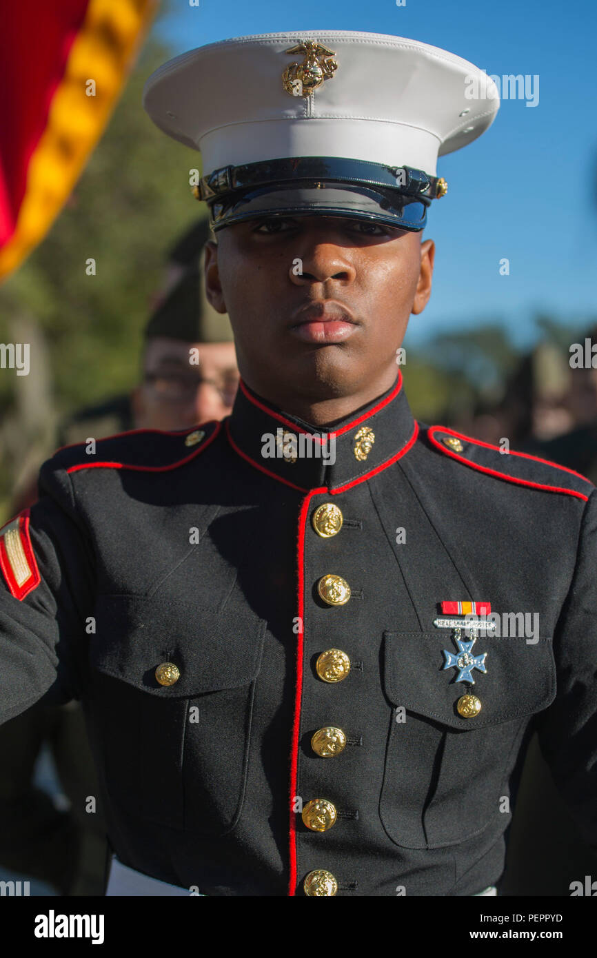 Pfc. Durell L. Liggins Jr., honor graduate for Platoon 3010, Kilo ...
