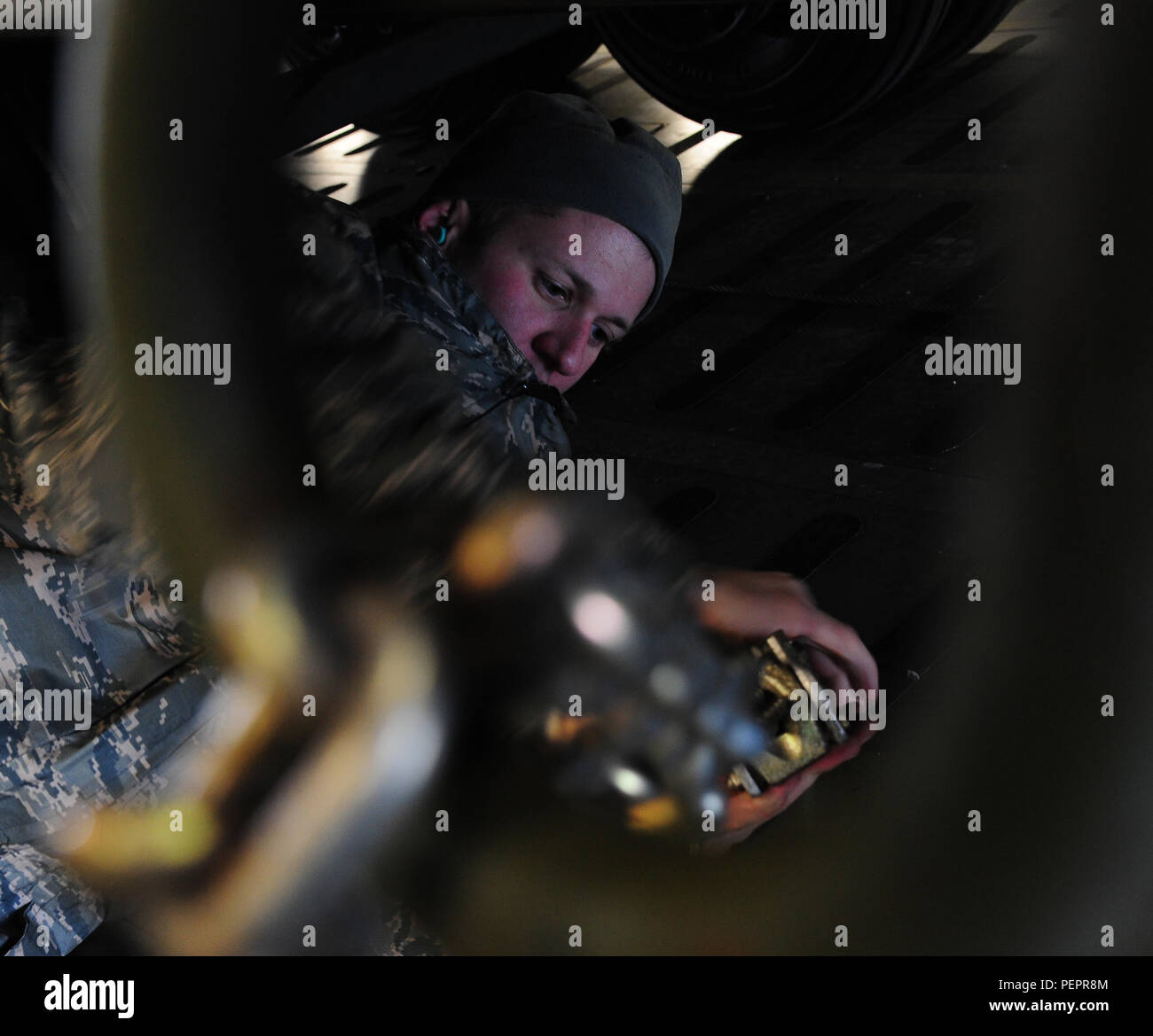 U.S. Air Force Tech. Sgt. Ryan Harrison, a 709th Airlift Control ...