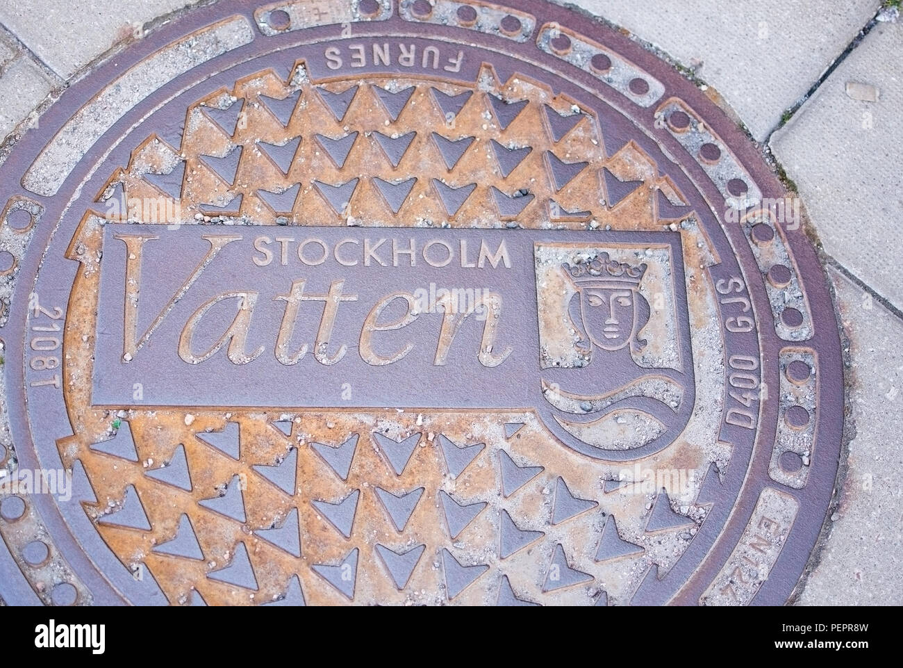 Manhole signs hi-res stock photography and images - Alamy