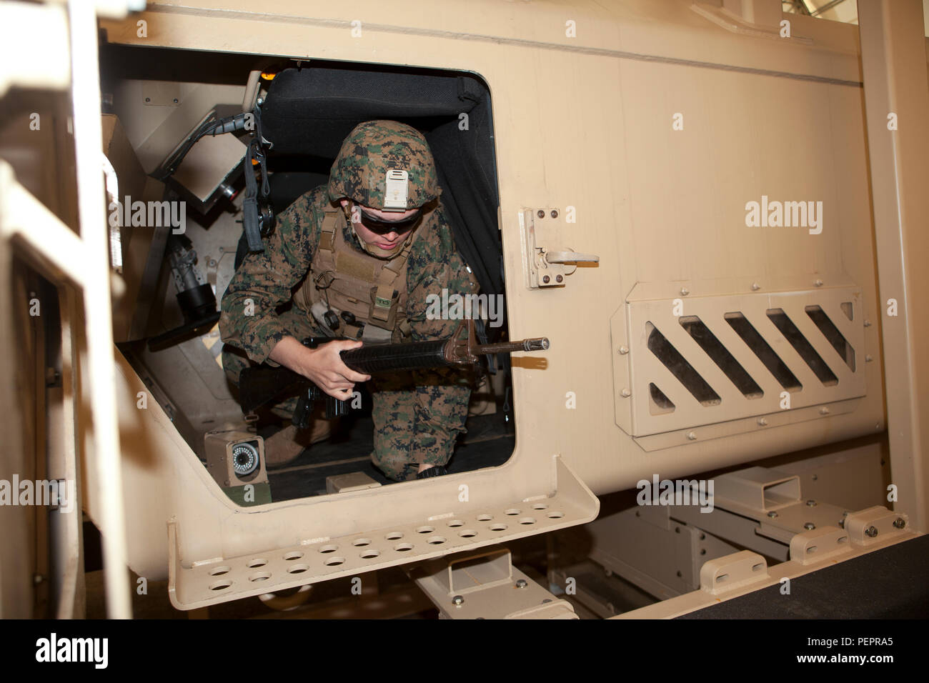 A U.S. Marine with Fox Company, 2nd Battalion, 1st Marine Regiment, 1st ...