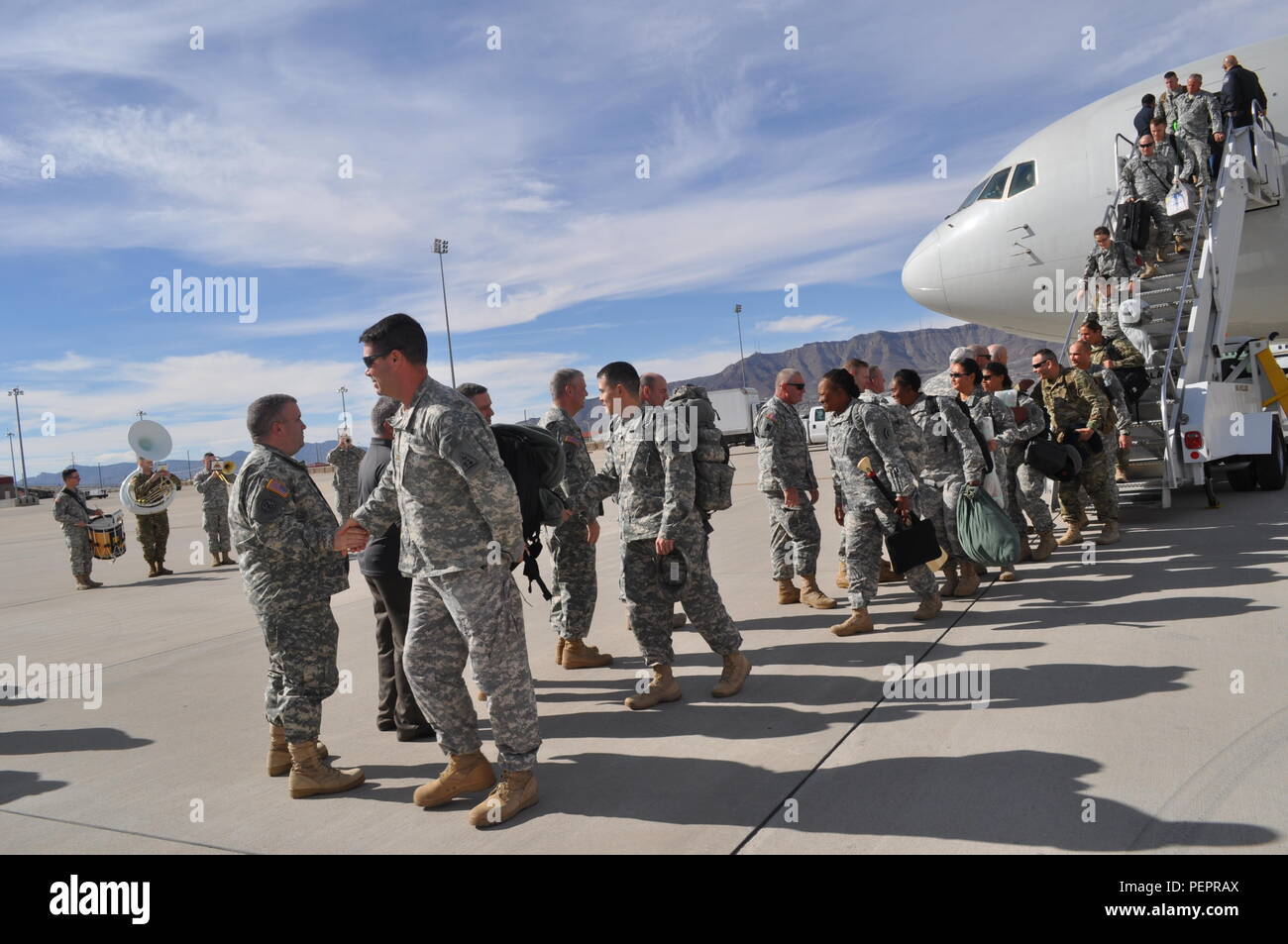 Soldiers assigned to HHB Forward, 42nd Infantry Division, and HHC ...