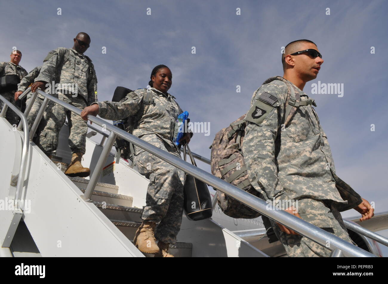 Soldiers assigned to HHB Forward, 42nd Infantry Division, and HHC ...