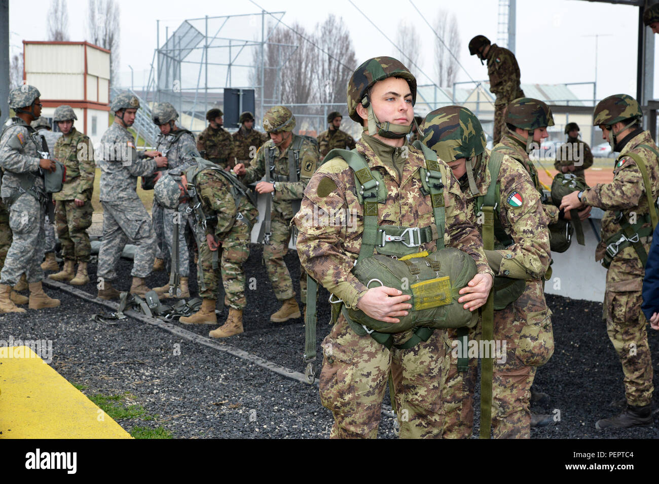 Italian army cadets assigned to the Centre of Excellence Italian ...