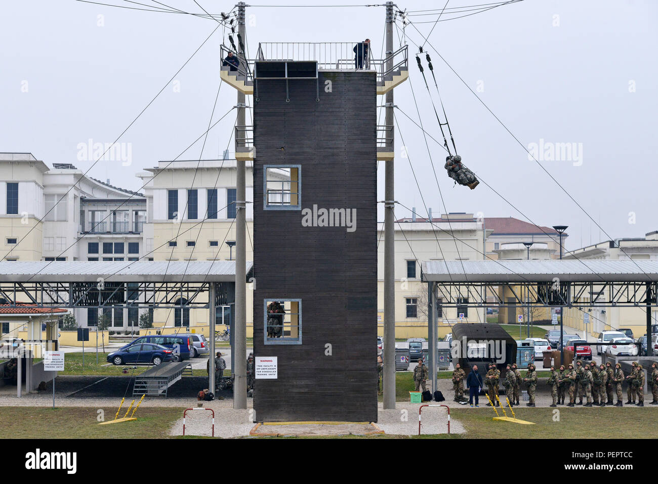 A U.S. Army paratrooper assigned to the 1st Battalion, 503rd Infantry ...
