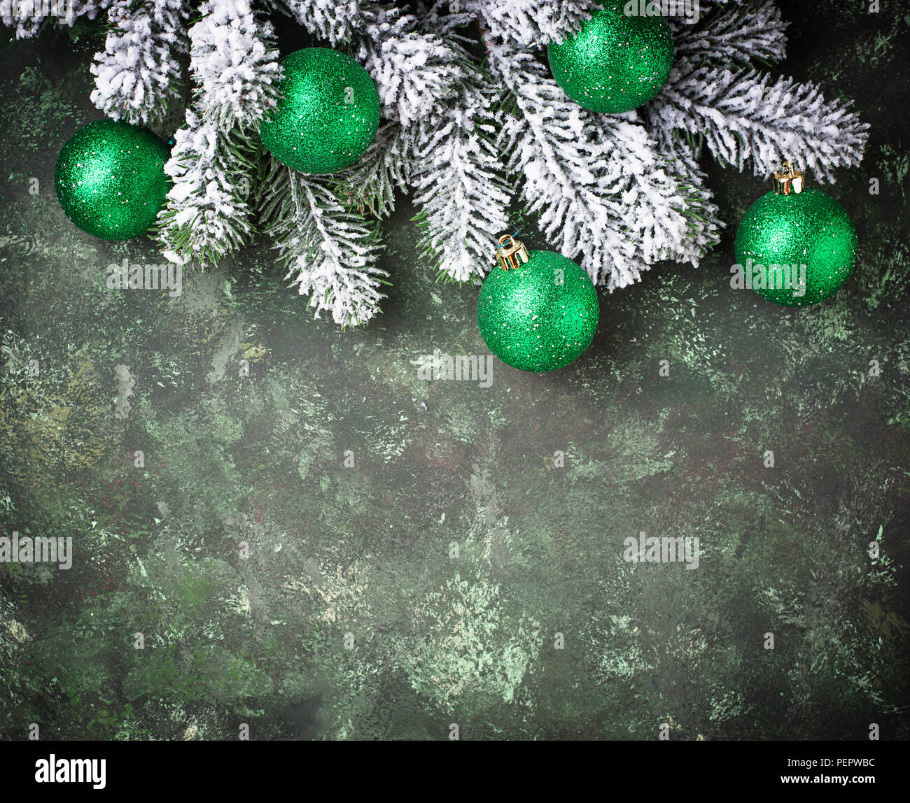 Christmas background with branch of tree Stock Photo - Alamy