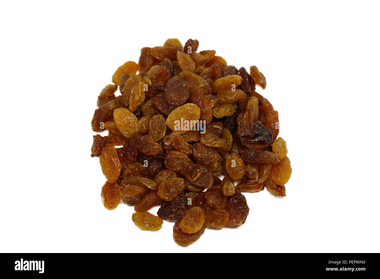 Group of sweet raisins isolated on white background Stock Photo - Alamy