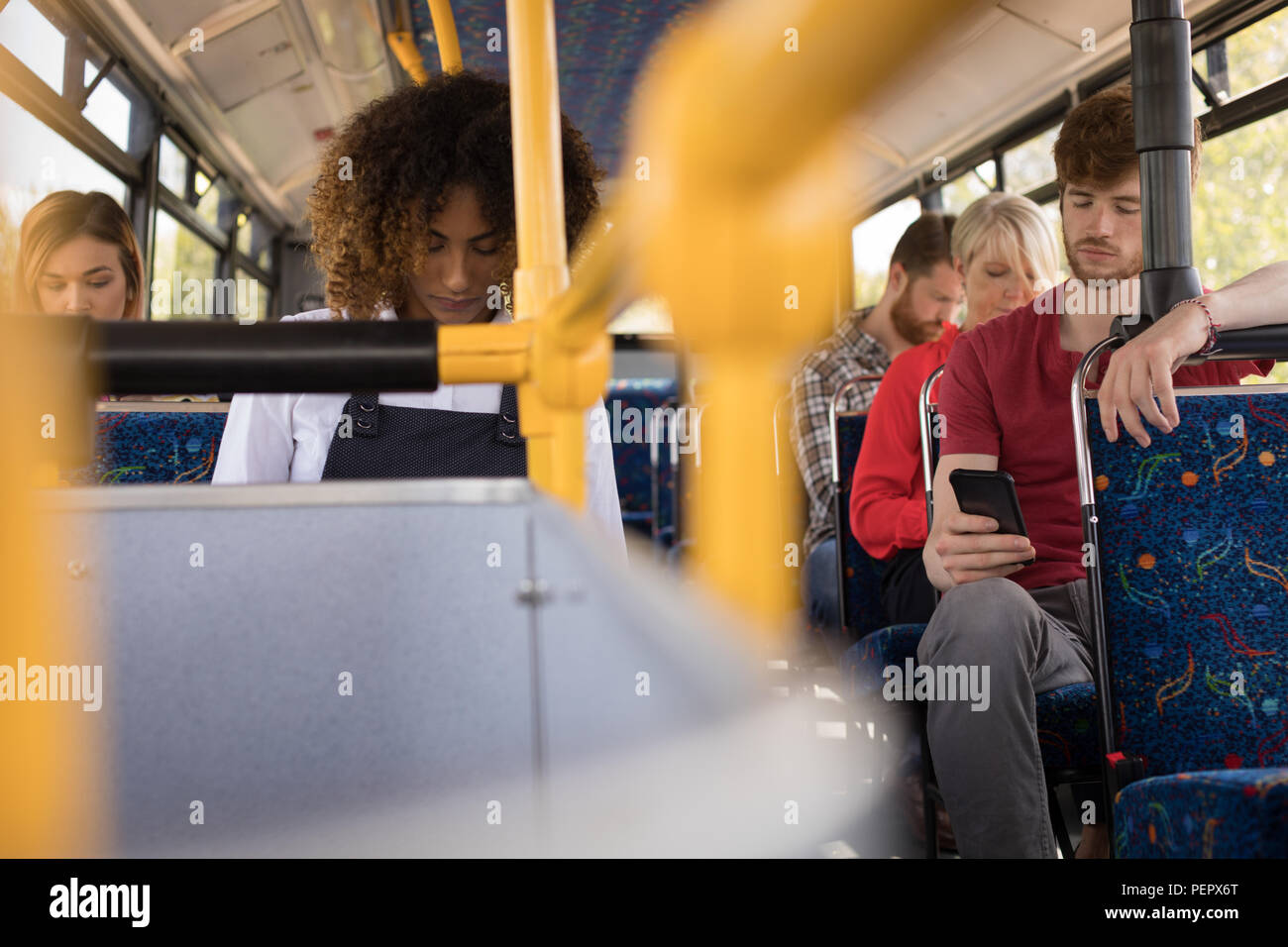 Female commuters hi-res stock photography and images - Alamy