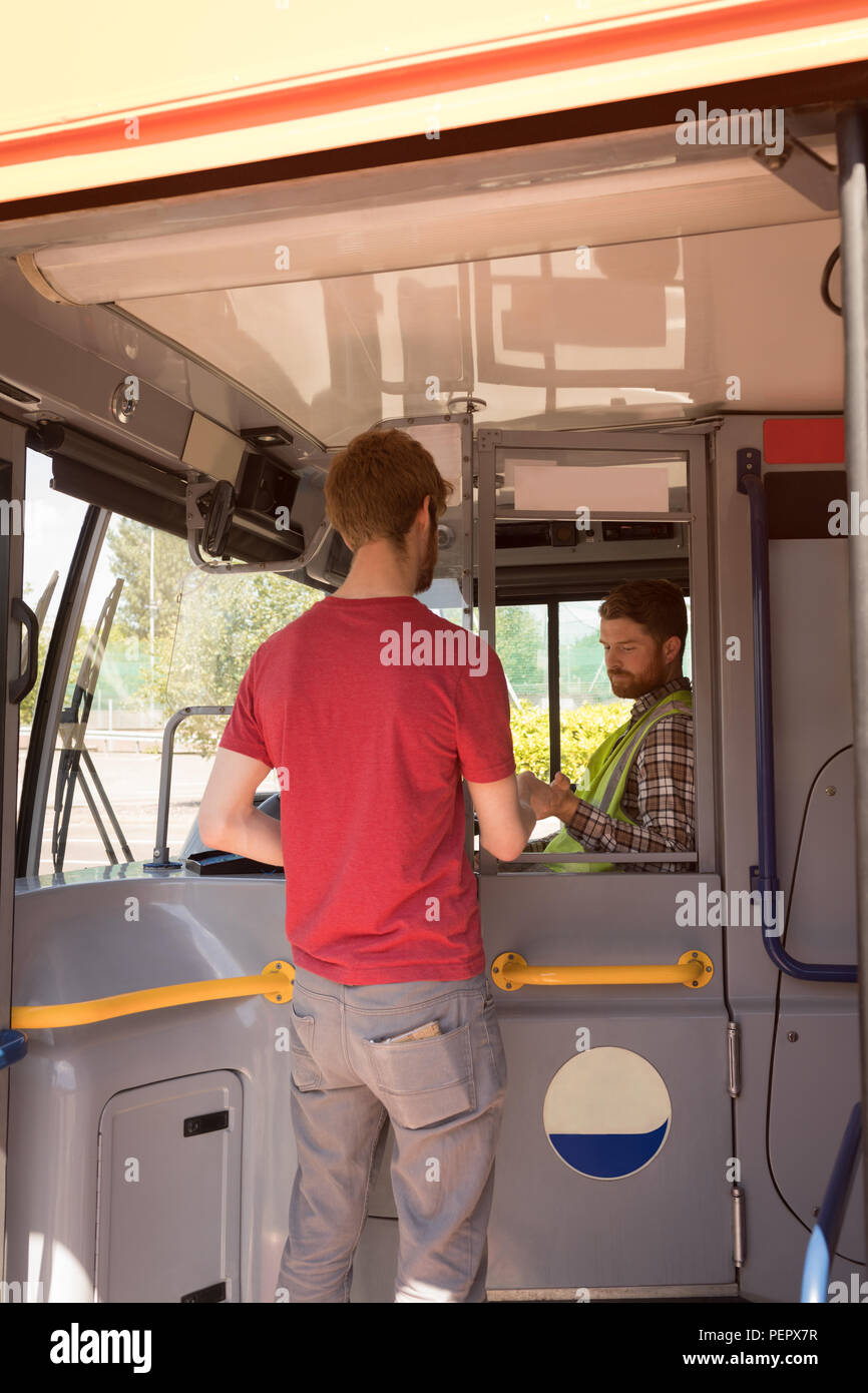 Male bus driver hi-res stock photography and images - Alamy