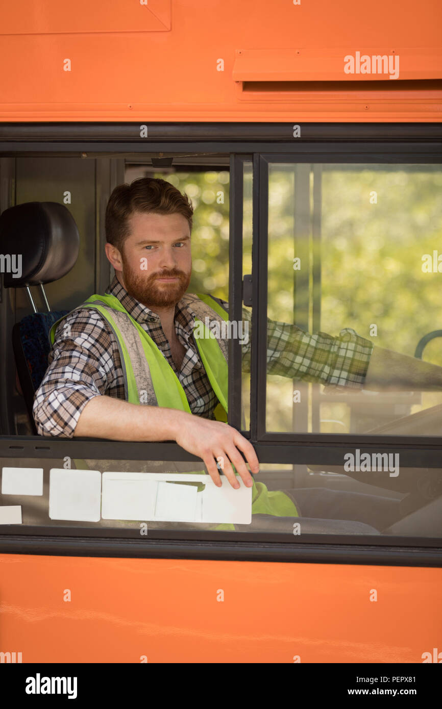 Bus driver in uniform hi-res stock photography and images - Alamy