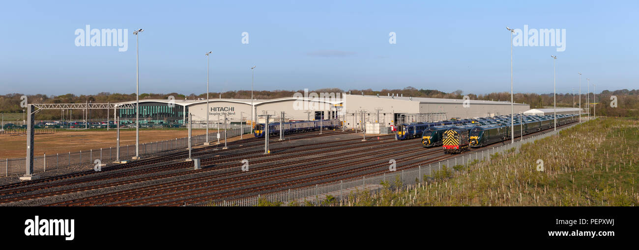 Newly assembled class 800 IEP trains for First Great Western Railway ...