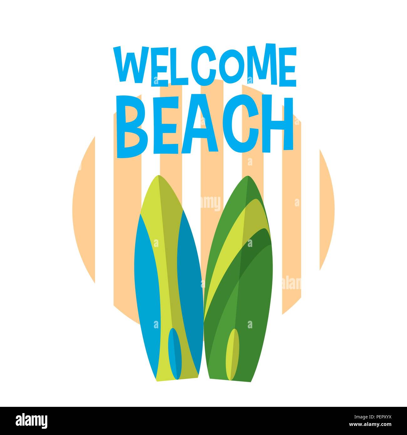 Welcome beach cartoons Stock Vector Image & Art - Alamy