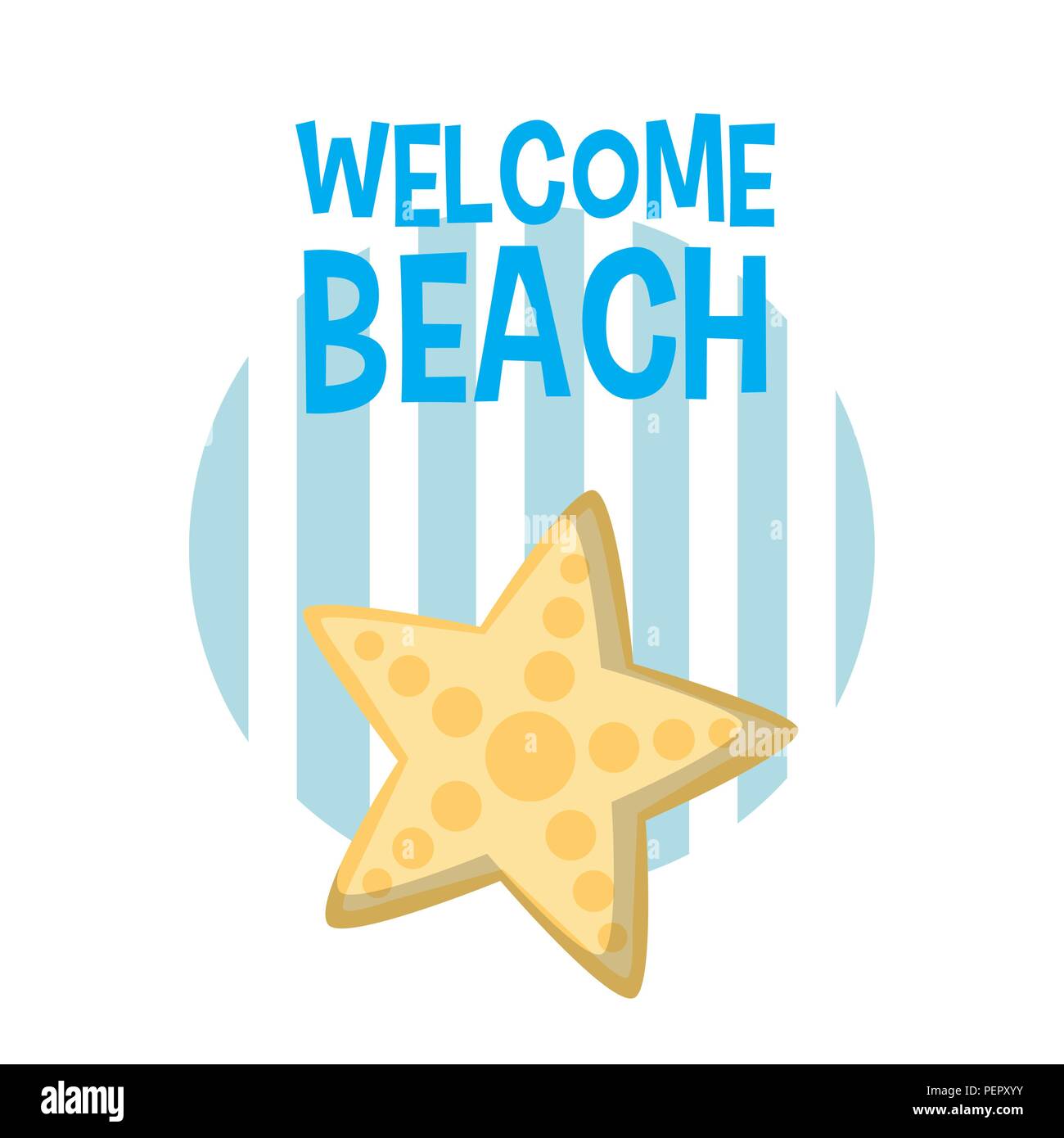 Welcome beach cartoons Stock Vector Image & Art - Alamy