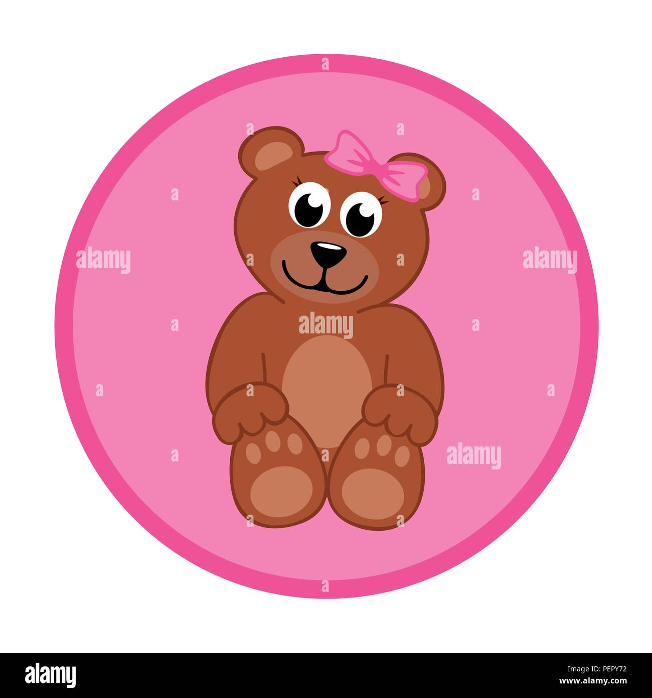 Pink teddy bear cartoon hi-res stock photography and images - Alamy