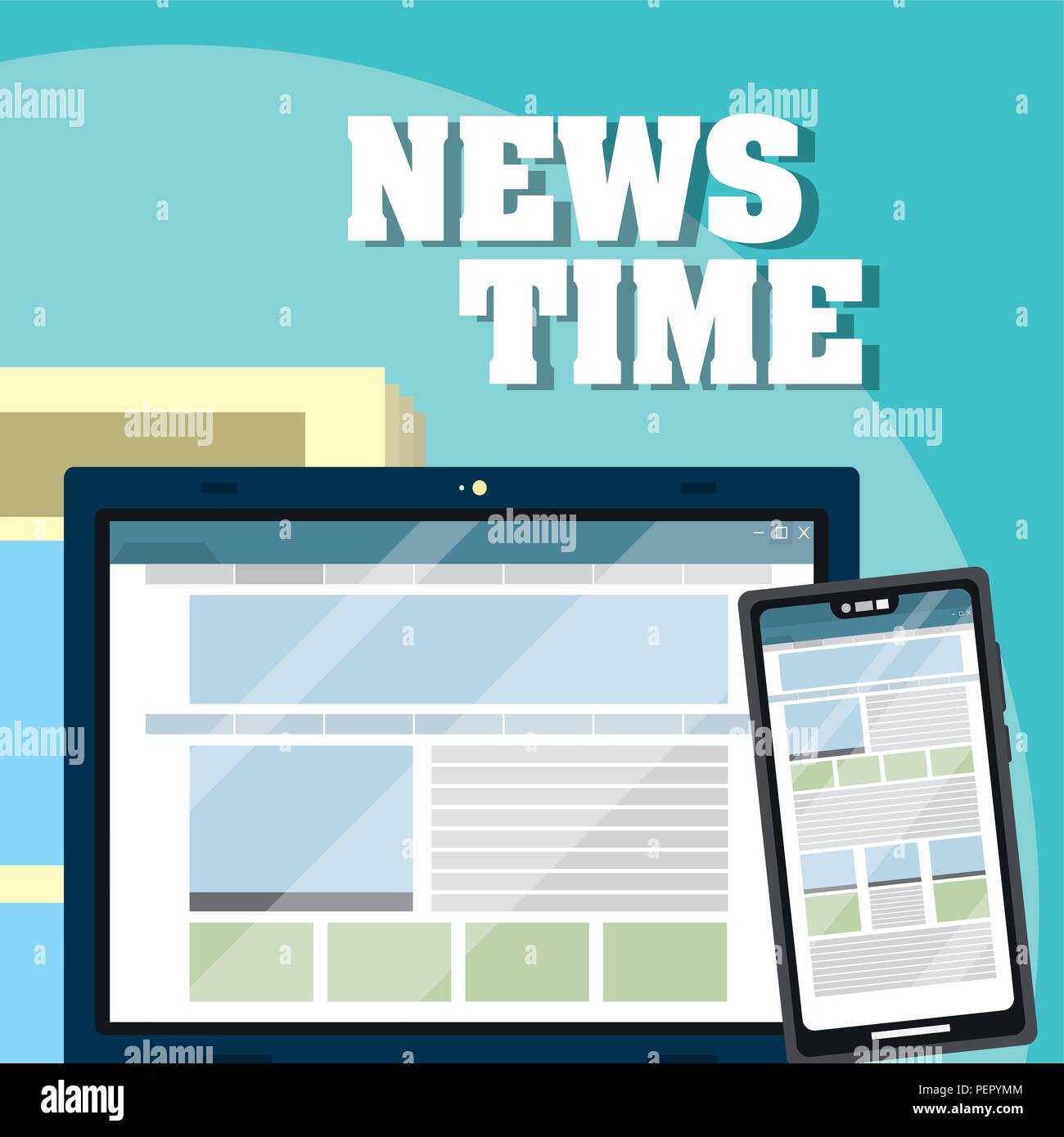 News virtual Stock Vector Images - Alamy