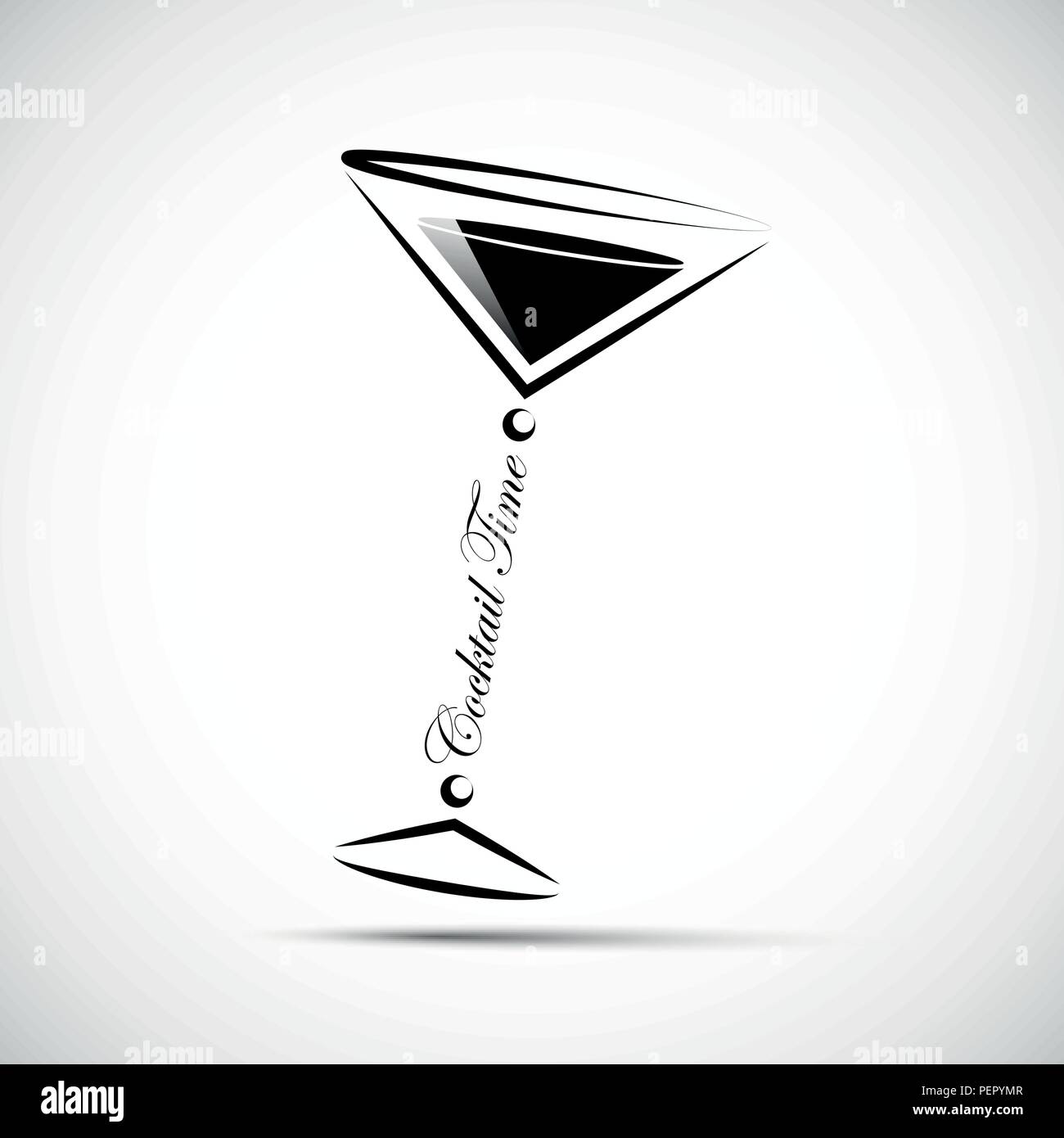 Bar menu martini glass Stock Vector Images - Alamy