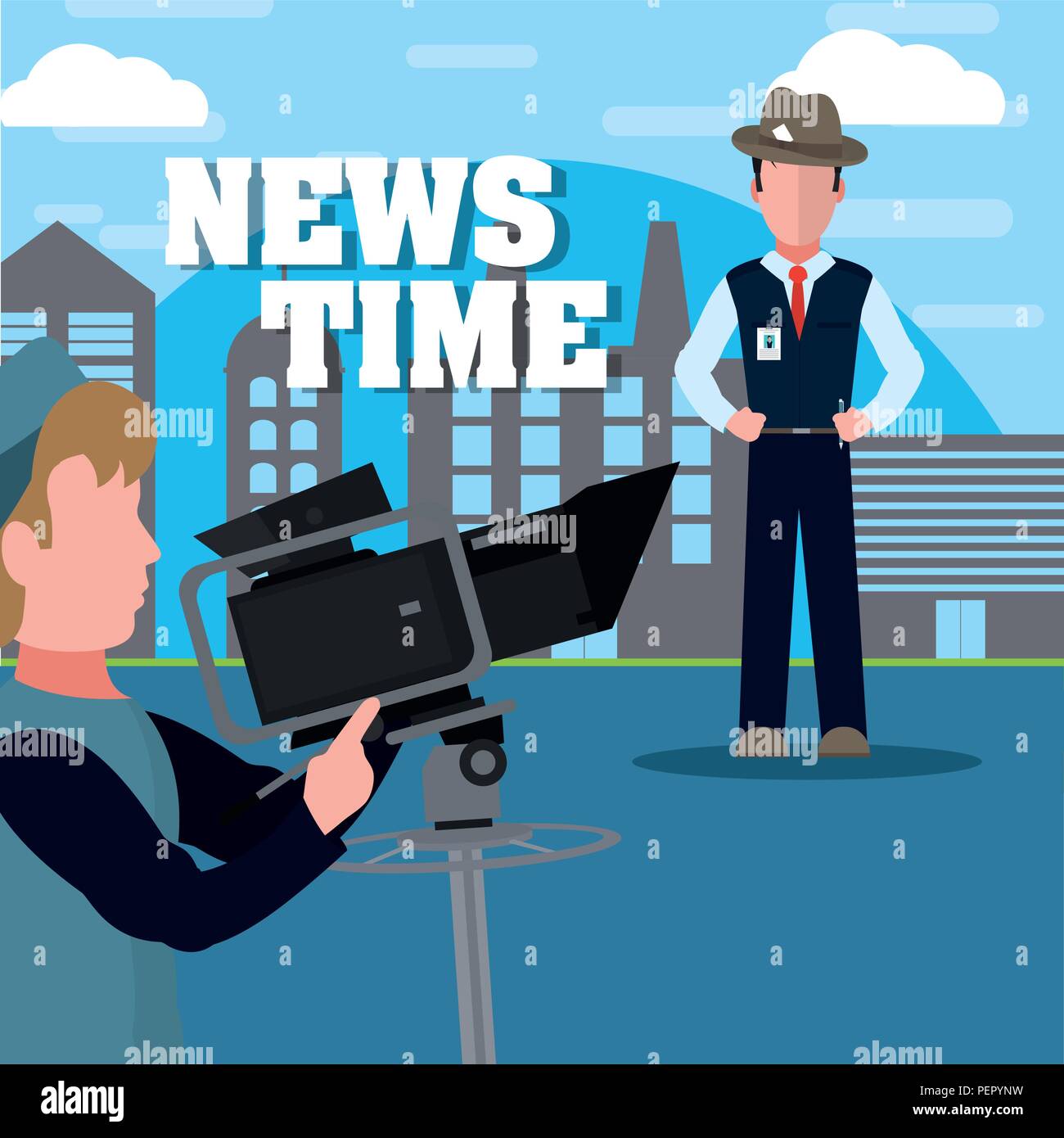 News cartoons Stock Vector Images - Alamy