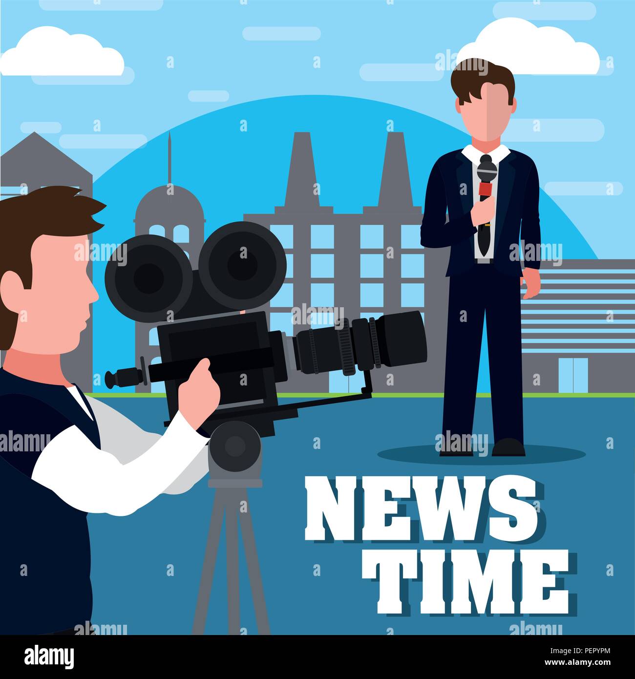 News cartoons Stock Vector Images - Alamy