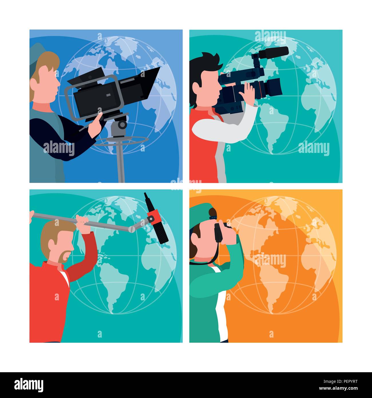 News and jounalism cards Stock Vector Image & Art - Alamy