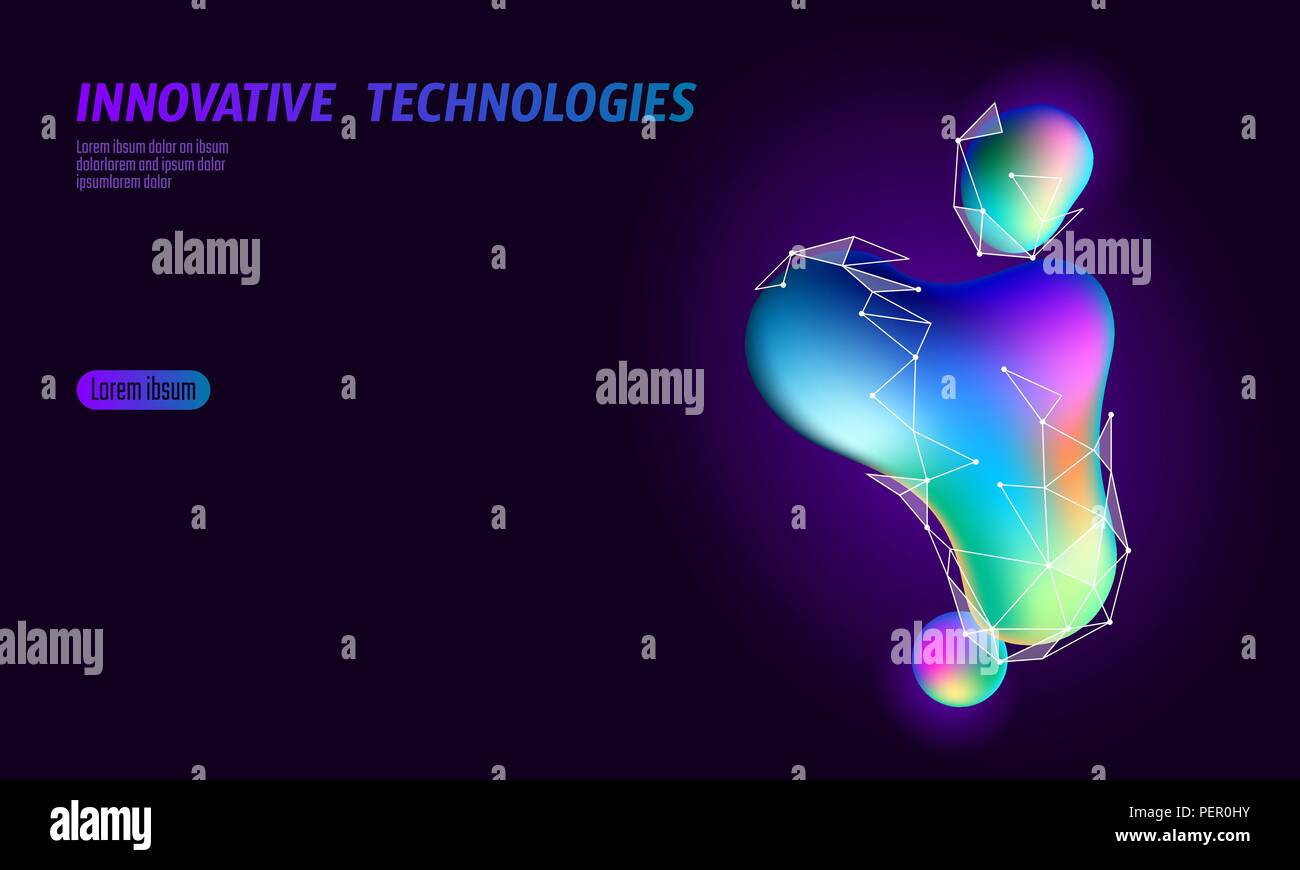 Colorful vibrant globe shape banner. Virtual reality space iridescent ...