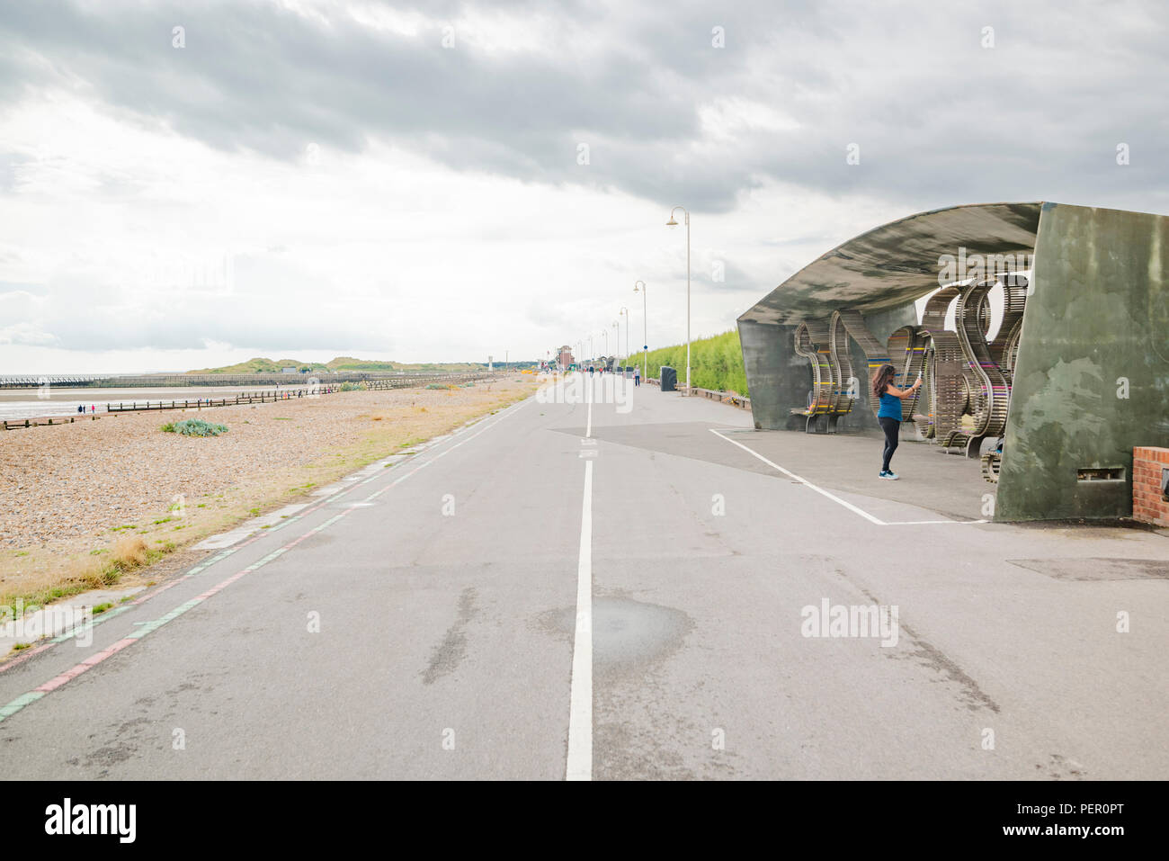 The Longest Bench at East Beach, Littlehampton, West Sussex, is a ...