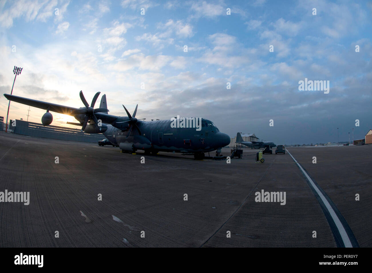 An MC-130J Commando II assigned to the 352d Special Operations Wing is ...