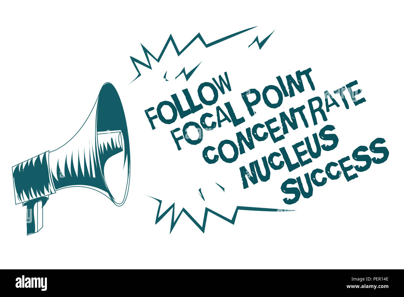 Text sign showing Follow Focal Point Concentrate Nucleus Success ...