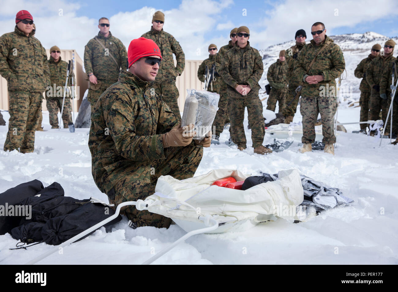 U.S. Marine Corps SSgt. Cameron S. Golden, a Mountain Warfare Training ...