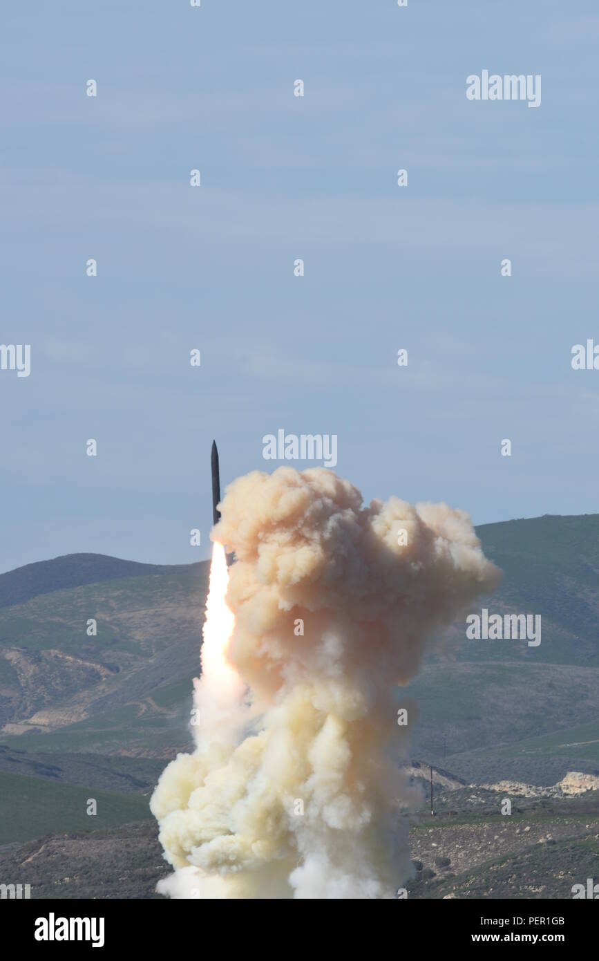 At Vandenberg Air Force Base, California, a long-range Ground-Based ...