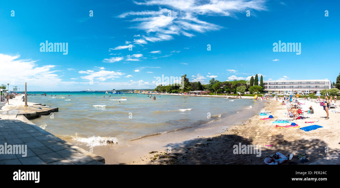 Luxury sand beach in Borik, Zadar Croatia Stock Photo - Alamy