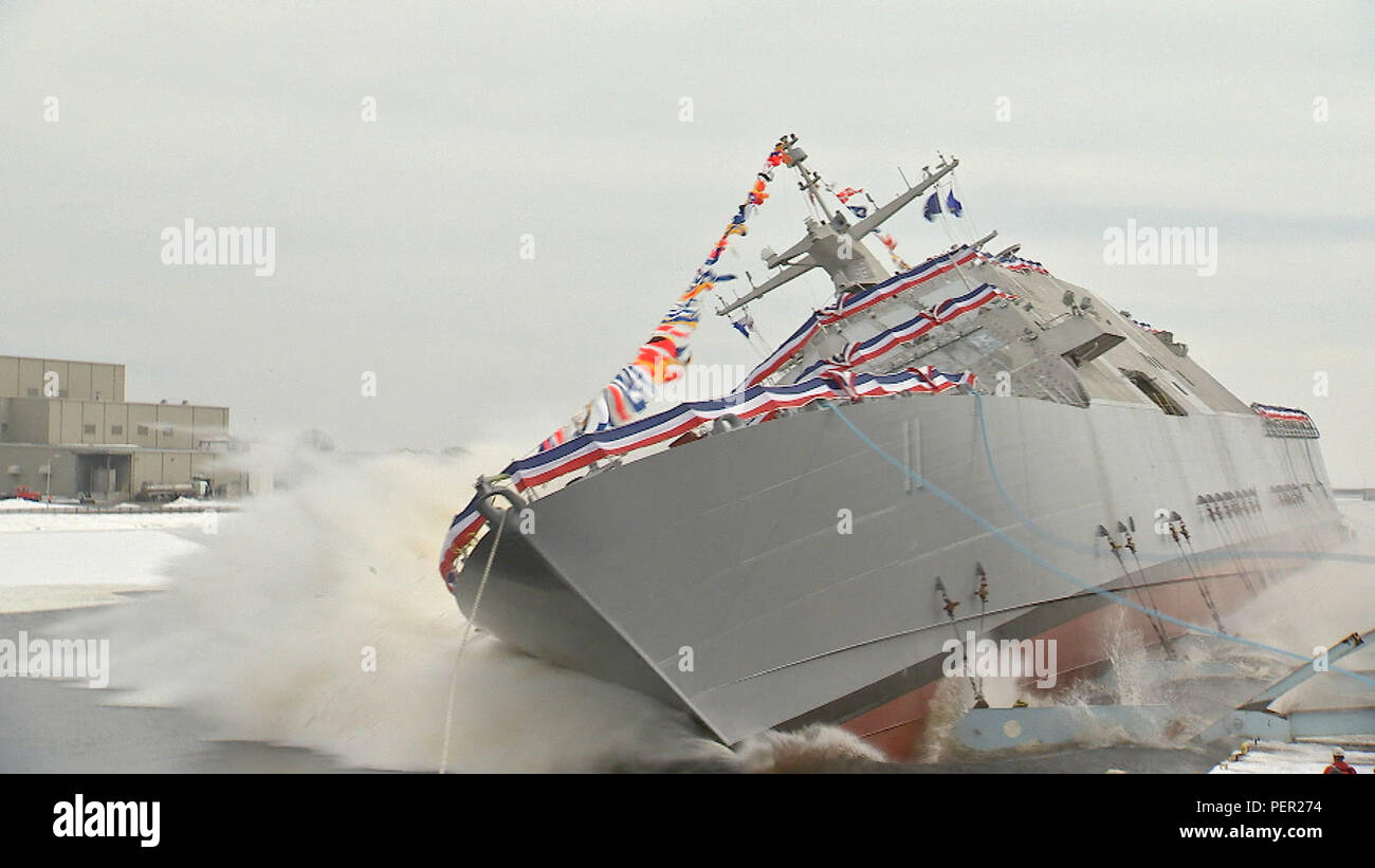 MARINETTE, Wis. (Jan. 30, 2016) - The future USS Sioux City (LCS 11) is ...