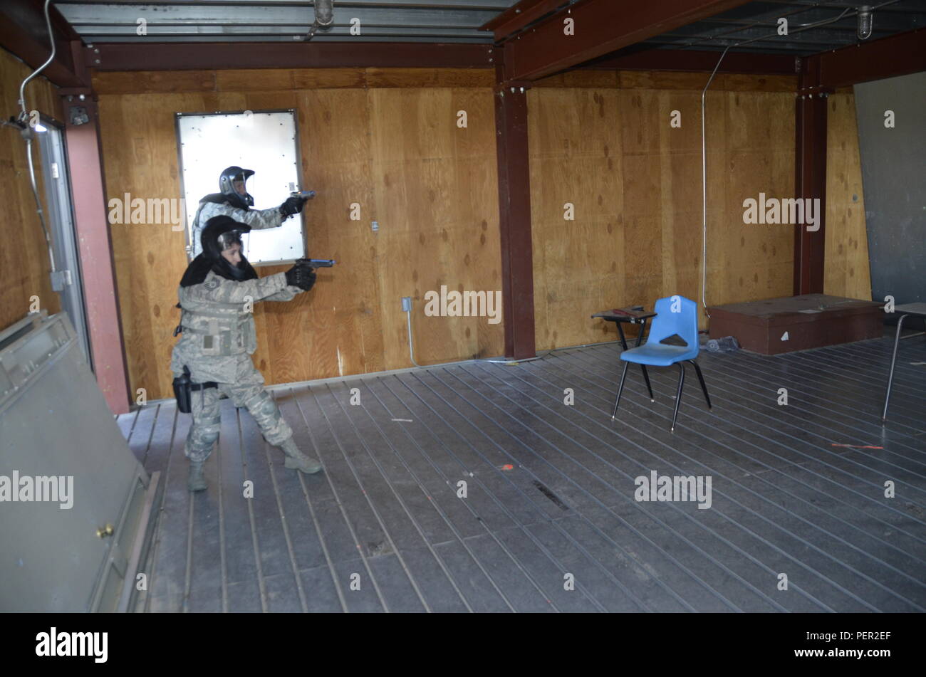 U.S. Air Force Tech. Sgt. Summer Galvan (Front) and Airman 1st Class ...