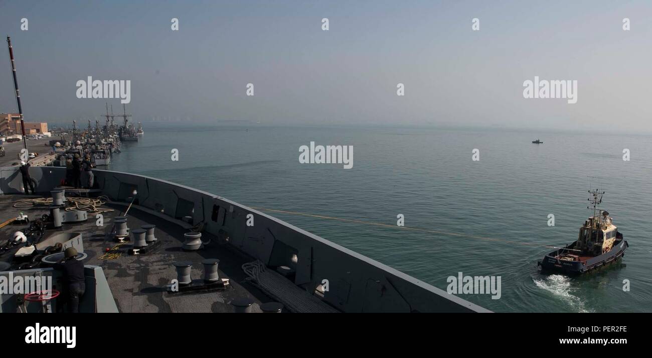 The Svitzer Muharraq, a tugboat working in the Naval Support Activity ...