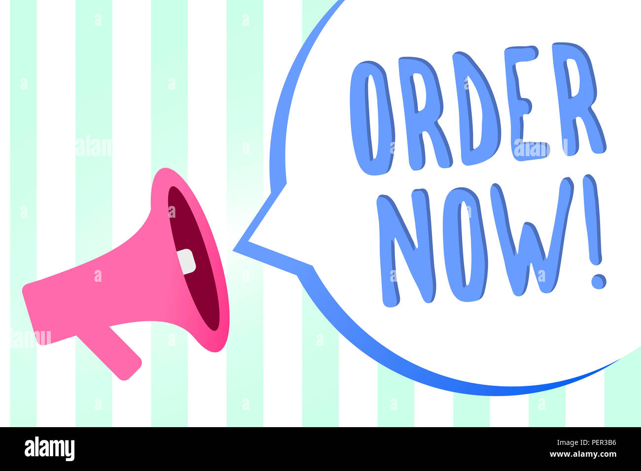 Handwriting text Order Now. Concept meaning service restaurants or ...