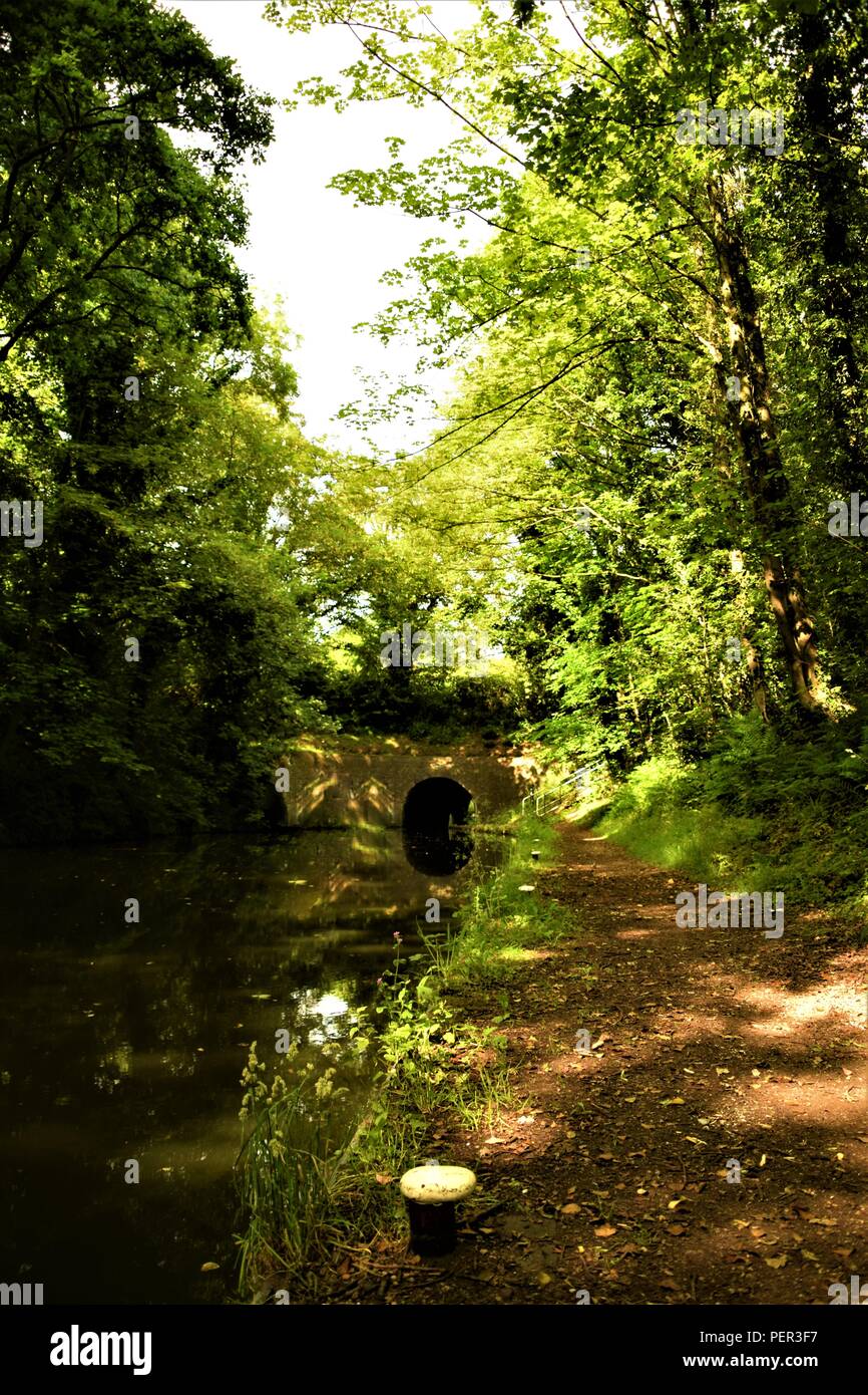 British canals network photography in the countryside around Birmingham ...