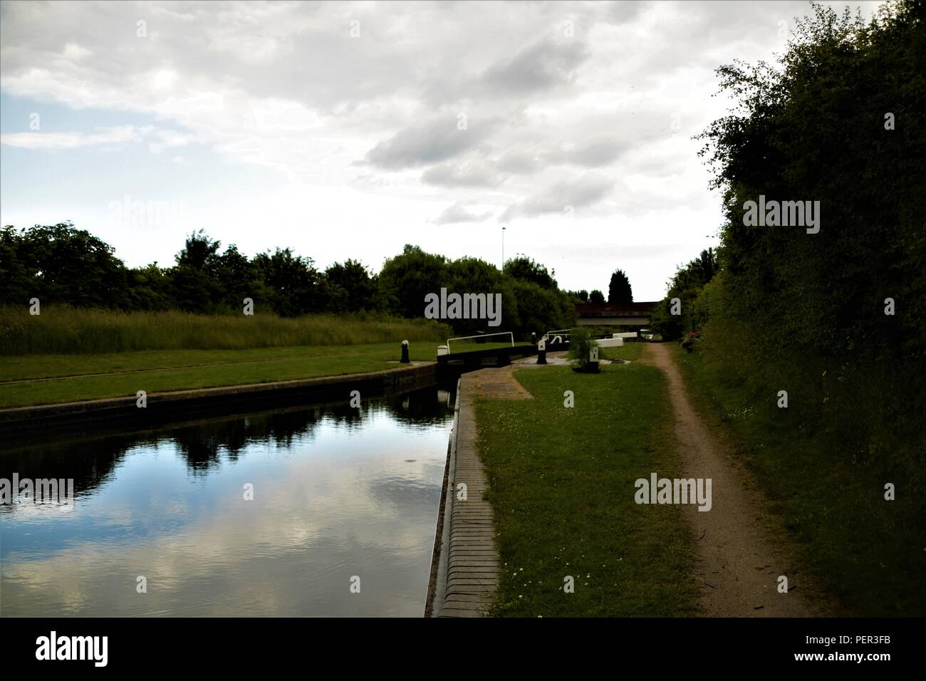 British canals network photography in the countryside around Birmingham ...