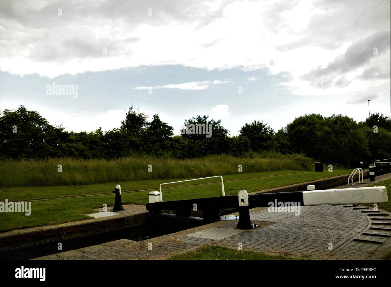 Birmingham Fazeley Canal Fazeley Staffordshire High Resolution Stock ...
