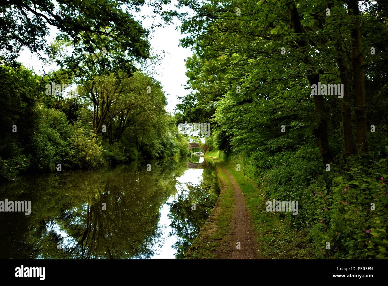 British canals network photography in the countryside around Birmingham ...