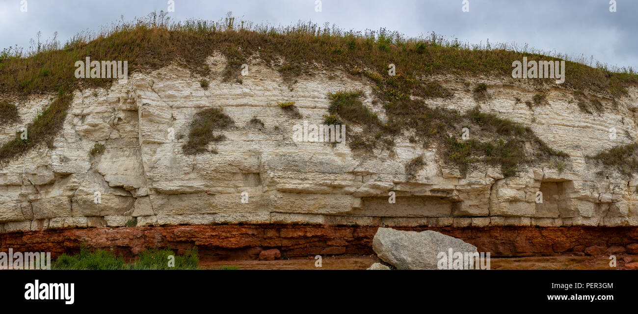 Landscape of old hunstanton cliffs Stock Photo - Alamy