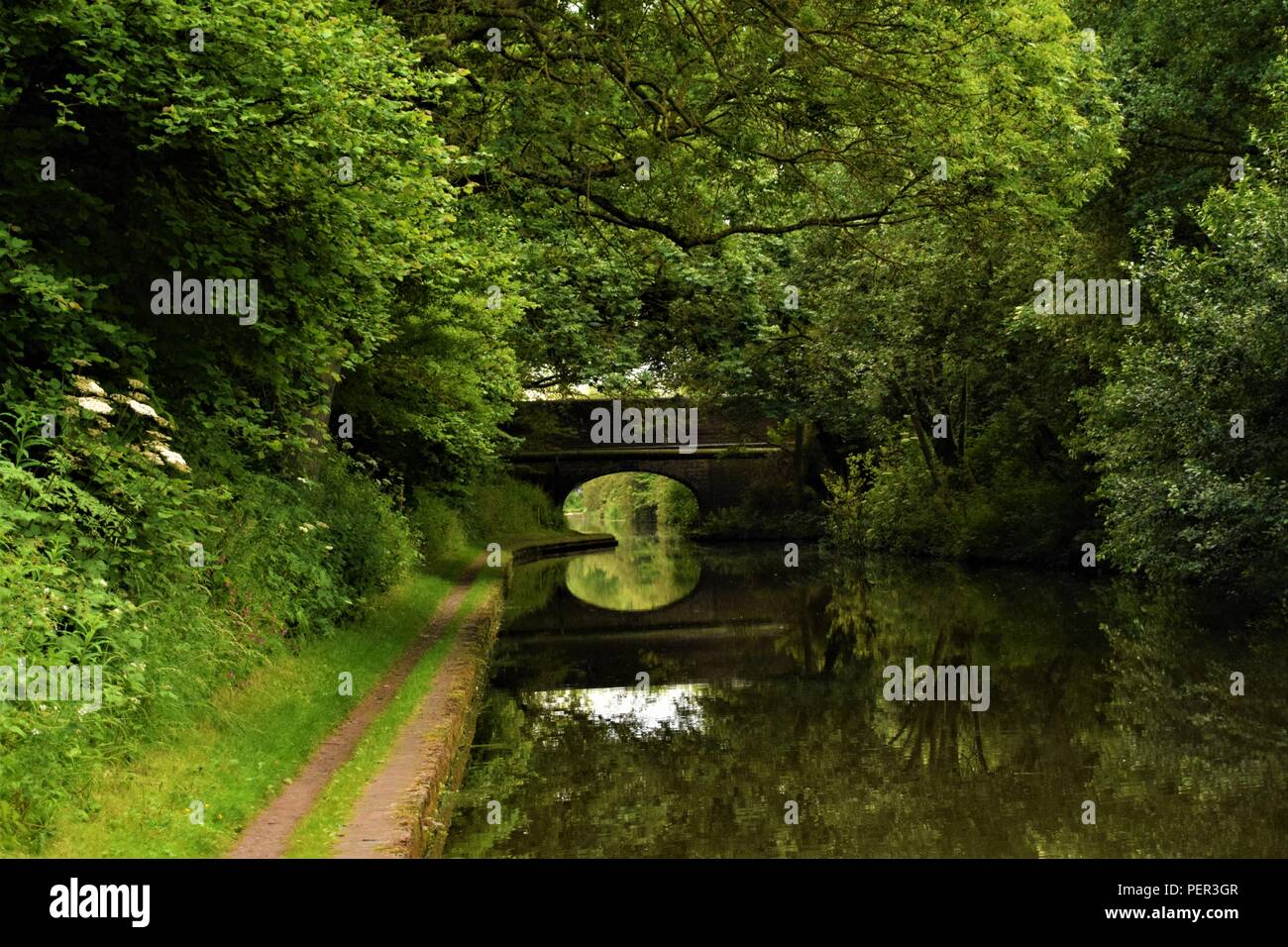 British canals network photography in the countryside around Birmingham ...