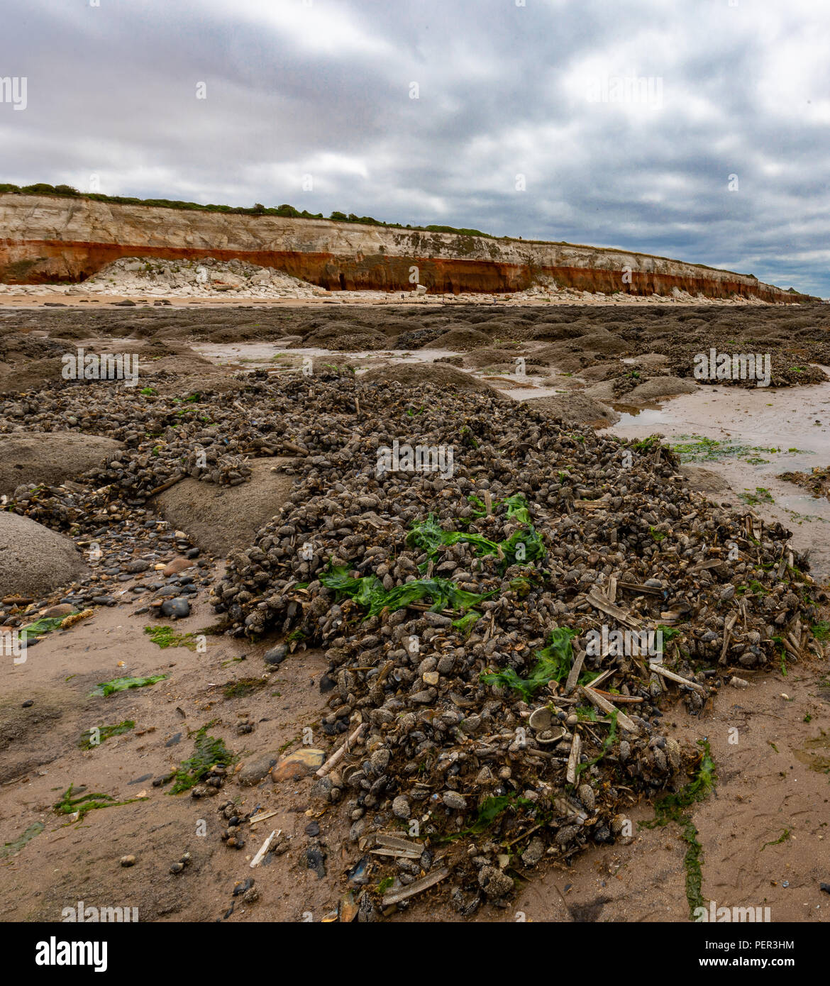 Landscape of old hunstanton cliffs Stock Photo - Alamy