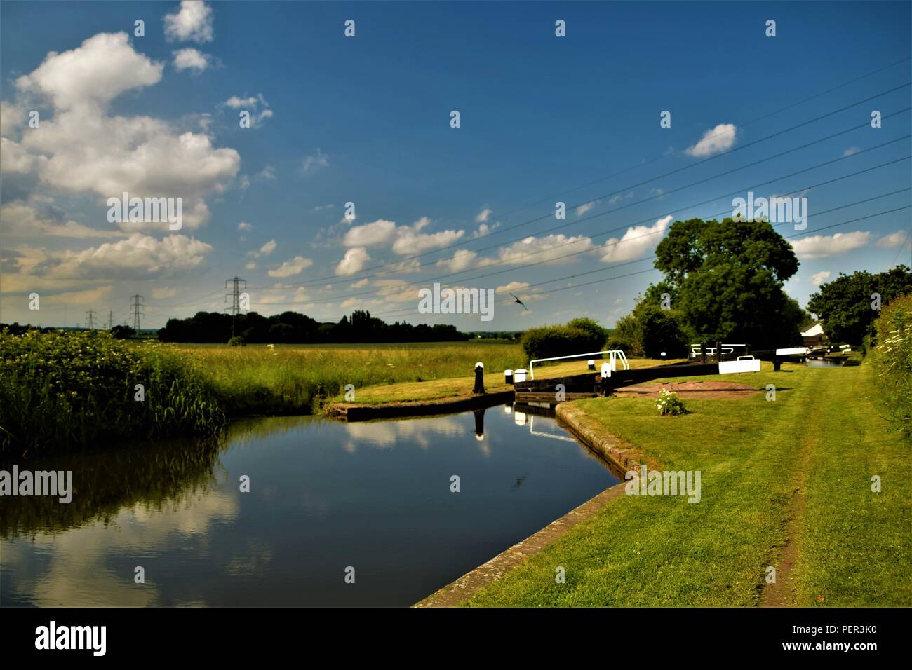 British canals network photography in the countryside around Birmingham ...