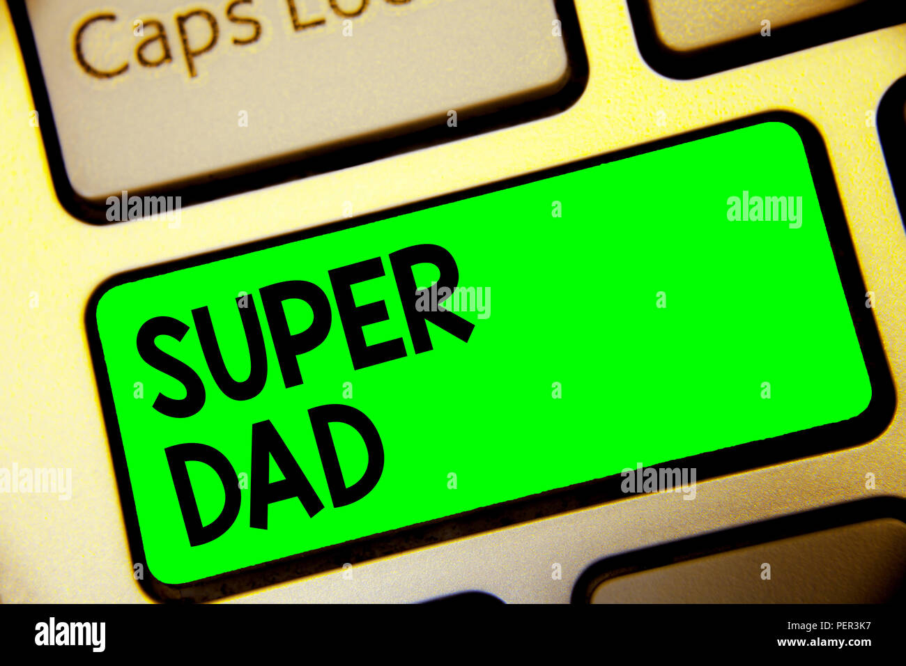 Word writing text Super Dad. Business concept for Children idol and ...