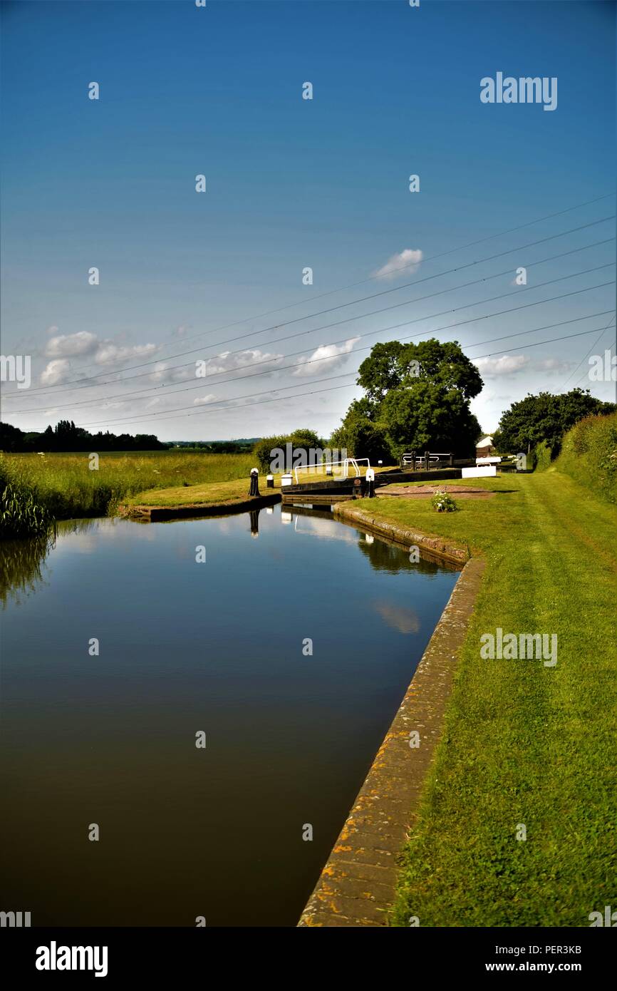 British canals network photography in the countryside around Birmingham ...