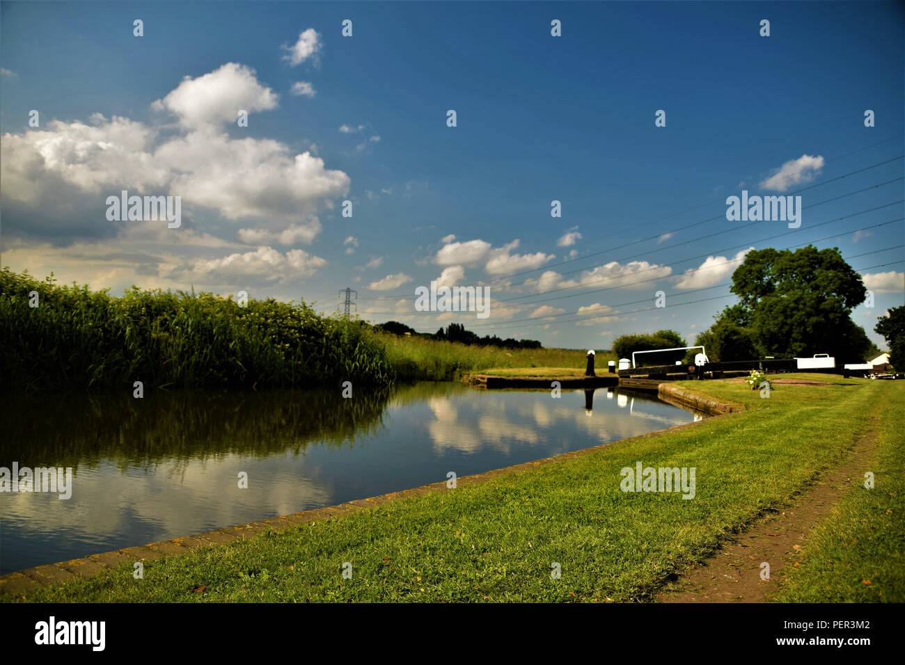 British canals network photography in the countryside around Birmingham ...