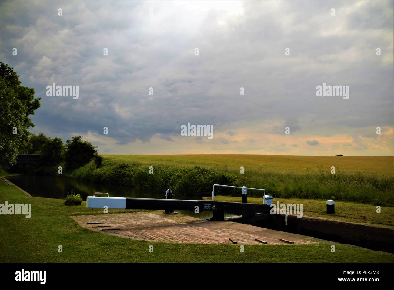 British canals network photography in the countryside around Birmingham ...