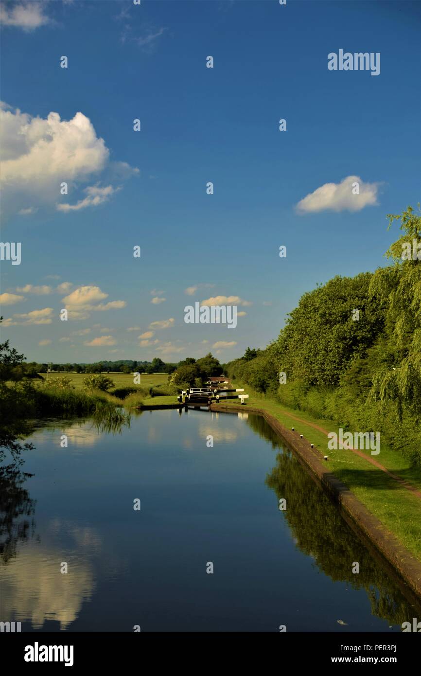 British canals network photography in the countryside around Birmingham ...