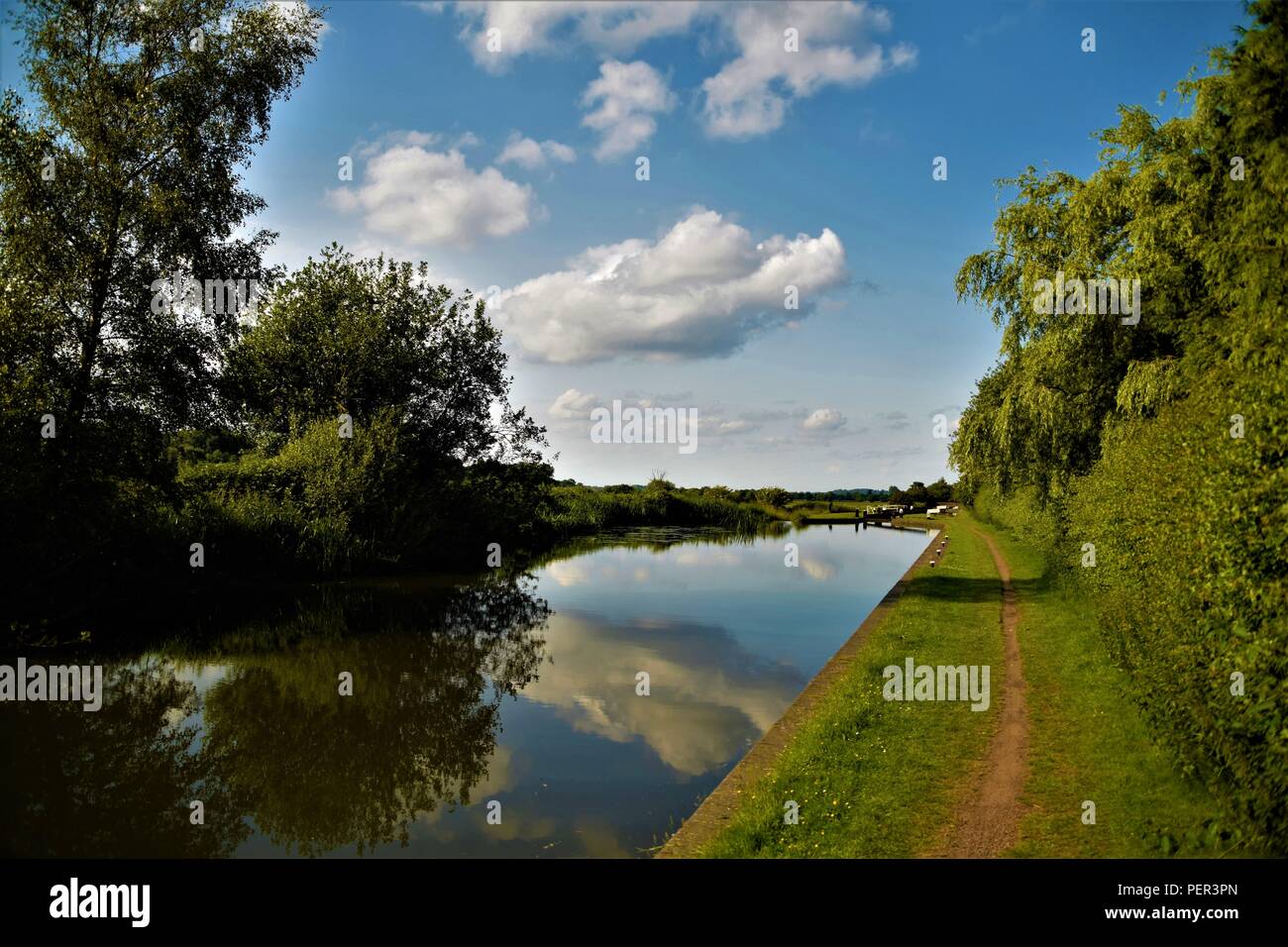 British canals network photography in the countryside around Birmingham ...