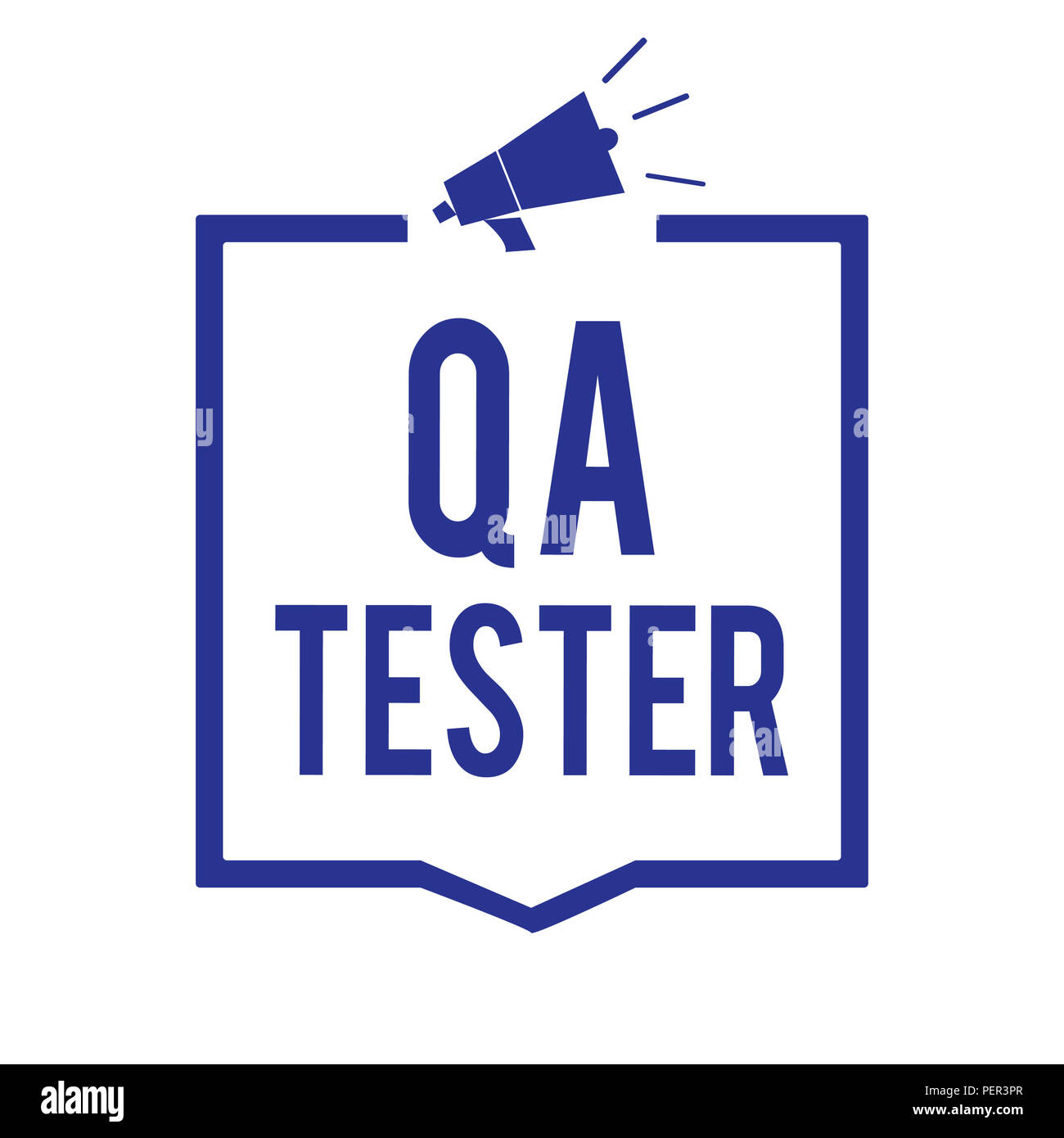 Handwriting text Qa Tester. Concept meaning Quality assurance of an on ... Handwriting text Qa Tester. Concept meaning Quality assurance of an on ...