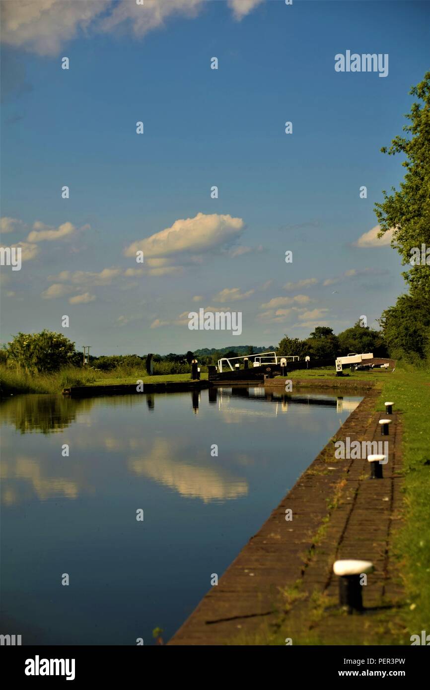 British canals network photography in the countryside around Birmingham ...