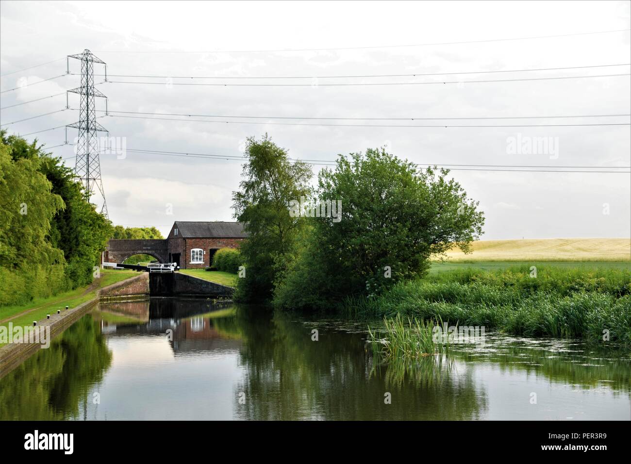 British canals network photography in the countryside around Birmingham ...